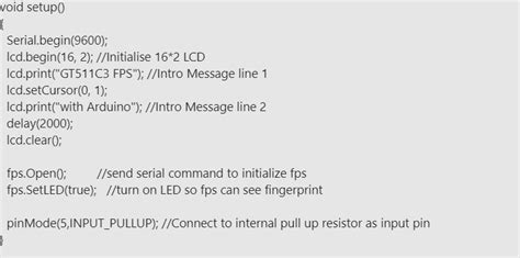 Interface GT C Fingerprint Scanner Module With Arduino