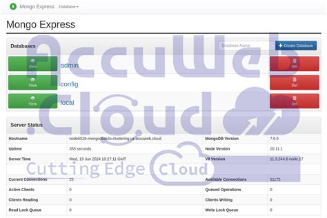 mongodb auto clustering in accuweb cloud