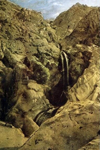 عکس؛ نقاشی نماشایی و خیره‌کننده کمال‌الملک از آبشار دوقلو