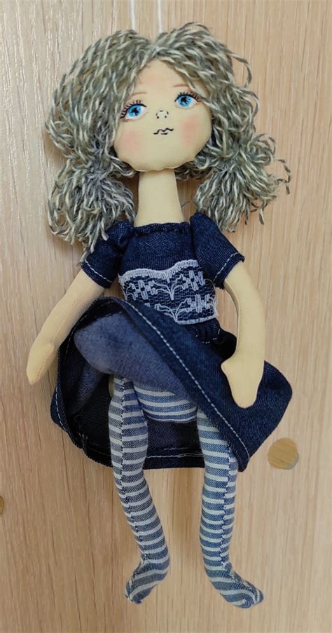 Ръчно изработена кукла Ляля с дрехи Текстил за кукли Плетени дрехи Handmasters Bg