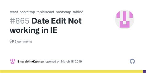 Date Edit Not Working In IE Issue 865 React Bootstrap Table React