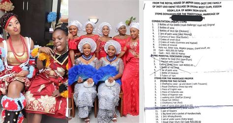 Man Shares Marriage List A Friend Got From His Akwa Ibom In Laws Yabaleftonline