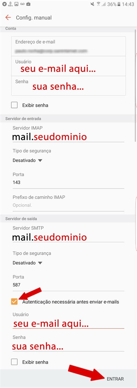 Configurar E Mail No Android 6 SAN