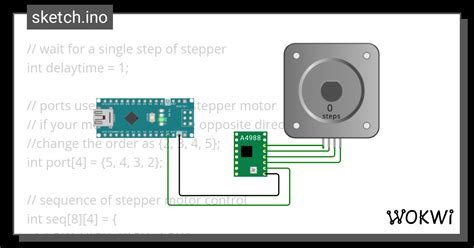 Hodiny Motor Wokwi Esp32 Stm32 Arduino Simulator
