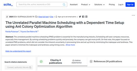 the unrelated parallel machine scheduling with a dependent time setup
