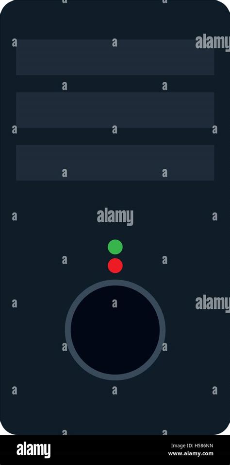 Tower Cpu Isolated Icon Stock Vector Image And Art Alamy