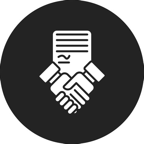 Employment Contract Vector Icon 33178005 Vector Art At Vecteezy