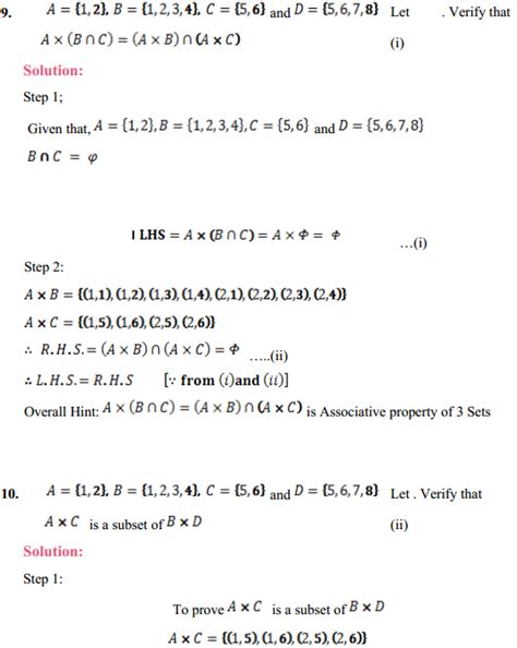 Mp Board Class 11th Maths Solutions Chapter 2 Relations And Functions Ex 21 Mp Board Solutions