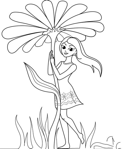 Omalovánky K Vytisknutí Holčička Omalovanekcz