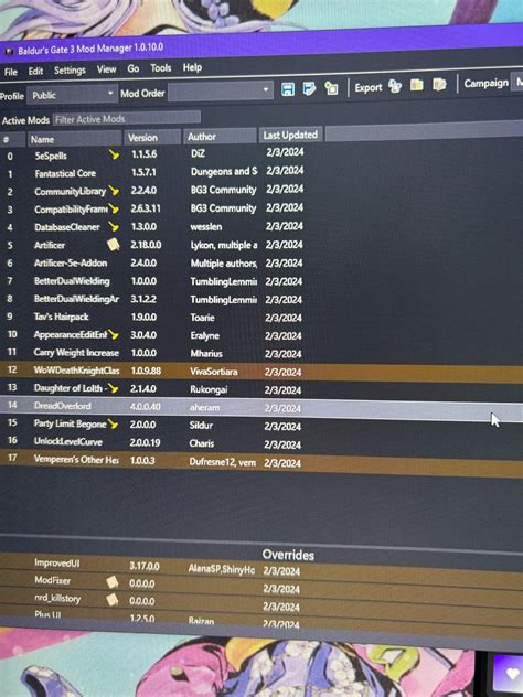 Fantastical Core Not Working Properly R Bg3mods