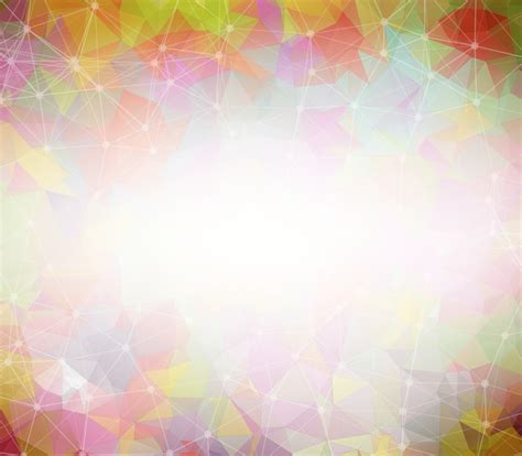 Abstract Dark Colorful Polygonal Space Background With Connecting Dots And Lines Connection