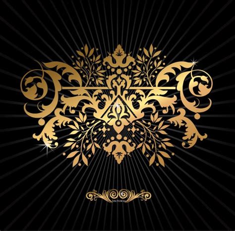 Gold Pattern Vector Images Over 350000