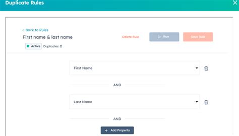 how to create custom rules to identify hubspot duplicates