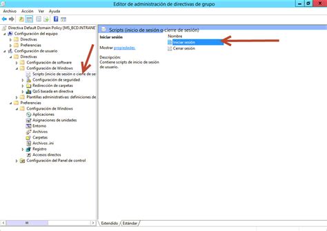 configurar un script de inicio en todos los usuarios del dominio y