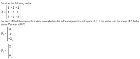 Solved Consider The Following Matrix A 1 2 2 1 2 1
