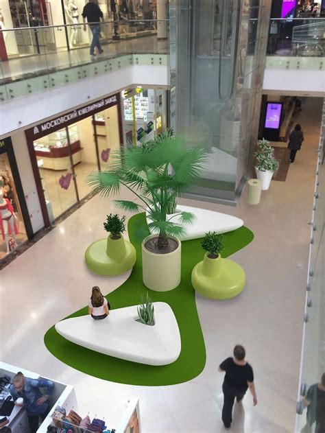 Проект озеленения интерьера торгового центра Интерьер Дизайн проекты Дизайн магазина