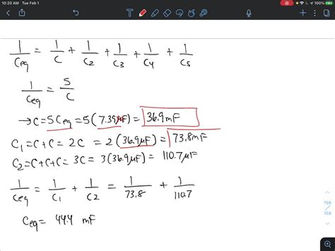 Solved When Five Capacitors With Equal Capacitances Are Connected In
