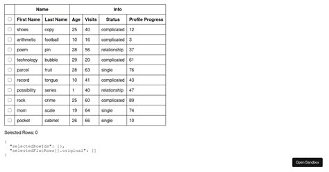 React Table Row Select Strict Mode Broken Codesandbox