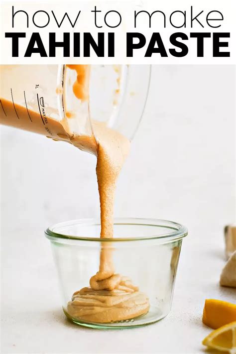 Easy Tahini Recipe Make Creamy Tahini Paste In 10 Minutes