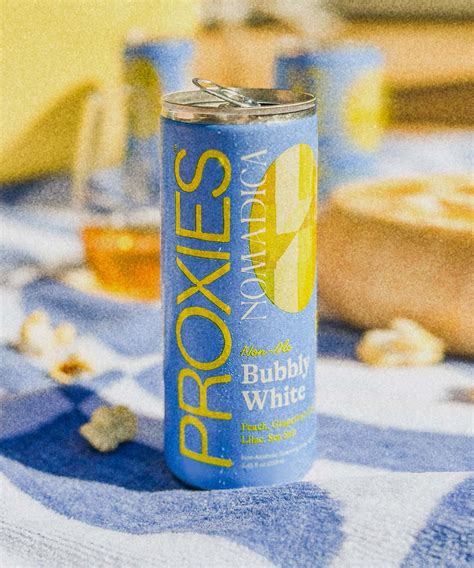 Nomadica X Proxies Non Alc Bubbly White 250ml 6 Cans X 250ml Ea