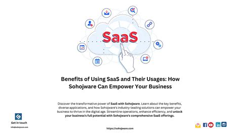 Benefits Of Using Saas And Their Usages How Sohojware Can Empower Your Business By Sohojware