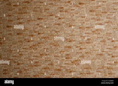 Cladding Wall Made Of Stoneware Panels With Multi Colored Bricks Effect Background And Texture