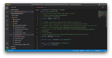 cocos creator typescript 实时音视频 sdk 跑通示例源码 开发者中心 zego即构科技