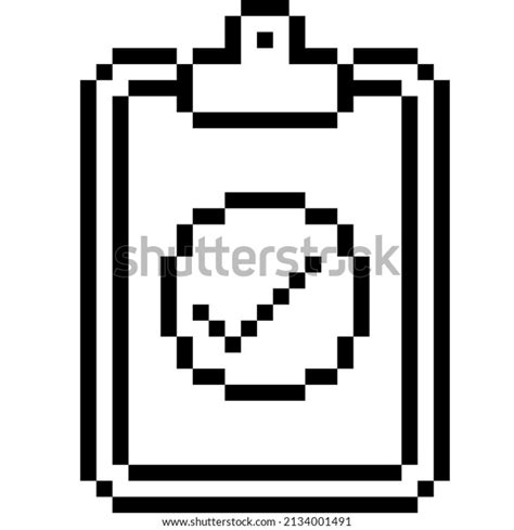 Correct Pixel Art Business Icon Stock Vector Royalty Free 2134001491 Shutterstock