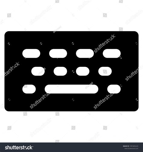 Keyboard Key Button Icon Hardware Computer Stock Vector Royalty Free