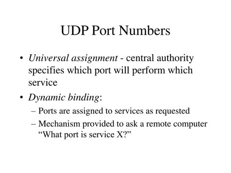 PPT The User Datagram Protocol UDP PowerPoint Presentation Free Download ID