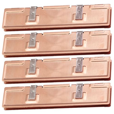 4x Pure Copper Ram Heatsink Radiator For Ram Ddr3 Memory Cooler Cooling Heat Sink Desktop Memory