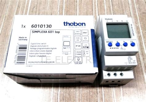 Theben Simplexa 601 240v Programmable Digital Timer Daily Weekly