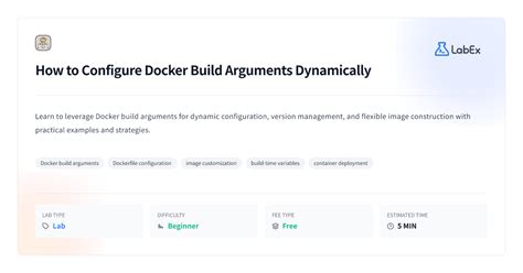 How To Configure Docker Build Arguments Dynamically Labex