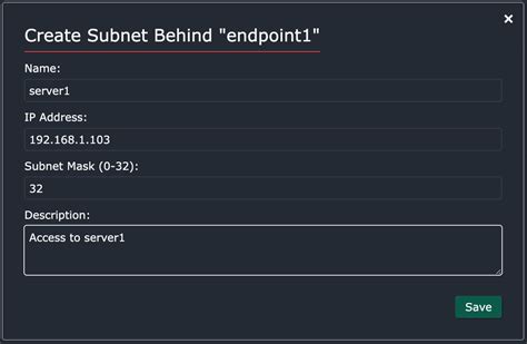 Set Up A Subnet Behind An Endpoint CyberHive Product Documentation