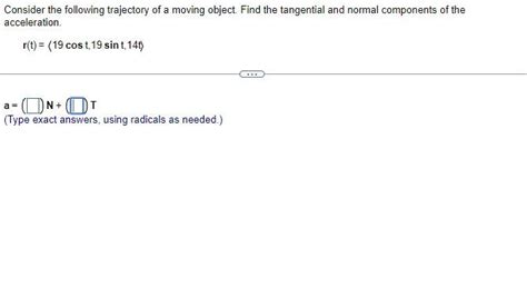 Solved Consider The Following Trajectory Of A Moving Object Chegg
