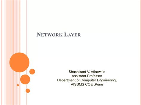 Network Layer Pptx Computer Networking Computing