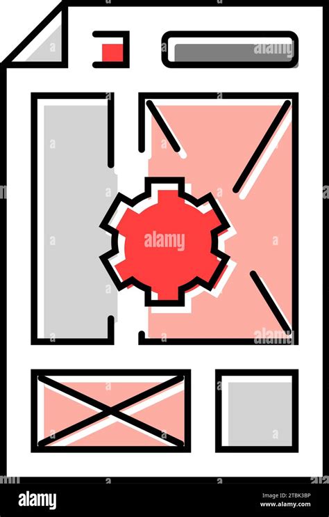 Document Layout Technical Writer Color Icon Vector Illustration Stock Vector Image And Art Alamy