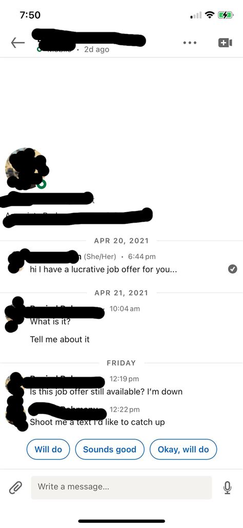 Linkedin Dm From The Ex Rtexts