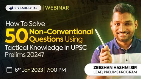 How To Attempt 50 Non Conventional Questions In UPSC Prelims 2024 With Tactical Use Of