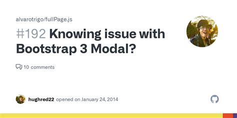 Knowing Issue With Bootstrap 3 Modal Issue 192 Alvarotrigo