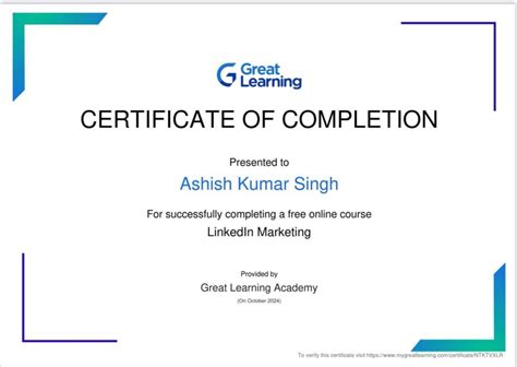er ashish kumar singh on linkedin linkedinmarketing achievement learning greatlearning