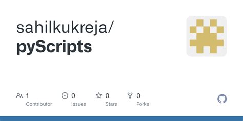 GitHub Sahilkukreja PyScripts