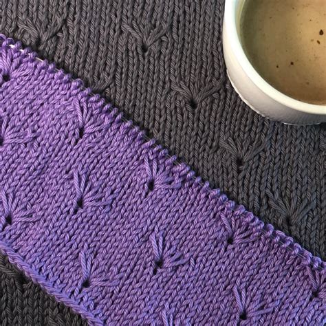 Knitted Square 4 Knit Square Pattern Sampler Blanket Square Etsy