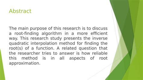 Higher Education Inverse Quadratic Interpolation Project