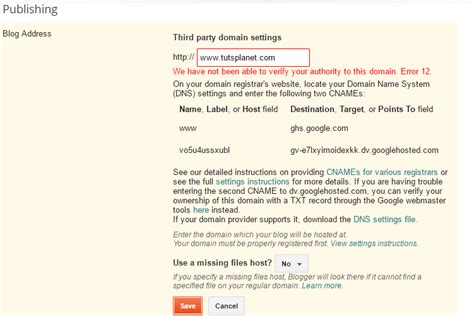 guide you need to setup blogspot custom domain tutsplanet