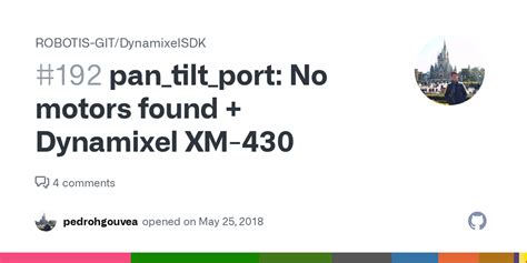 Pantiltport No Motors Found Dynamixel Xm 430 · Issue 192