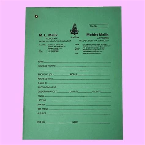 Hard Binding Cardboard Official File Folder Packaging Type Bundle At ₹ 10 Piece In Gurgaon