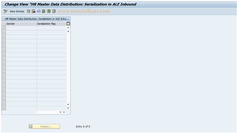 OOALESIN SAP Tcode HR Serialization In ALE Inbound OOALESIN SAP Tcode HR Serialization In ALE Inbound