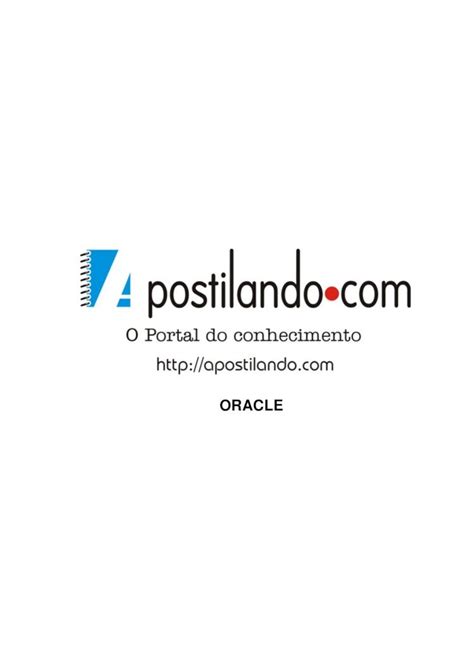 Pdf Apostila Oracle Dokumen Tips