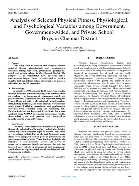 Analysis Of Selected Physical Fitness Physiological And Psychological